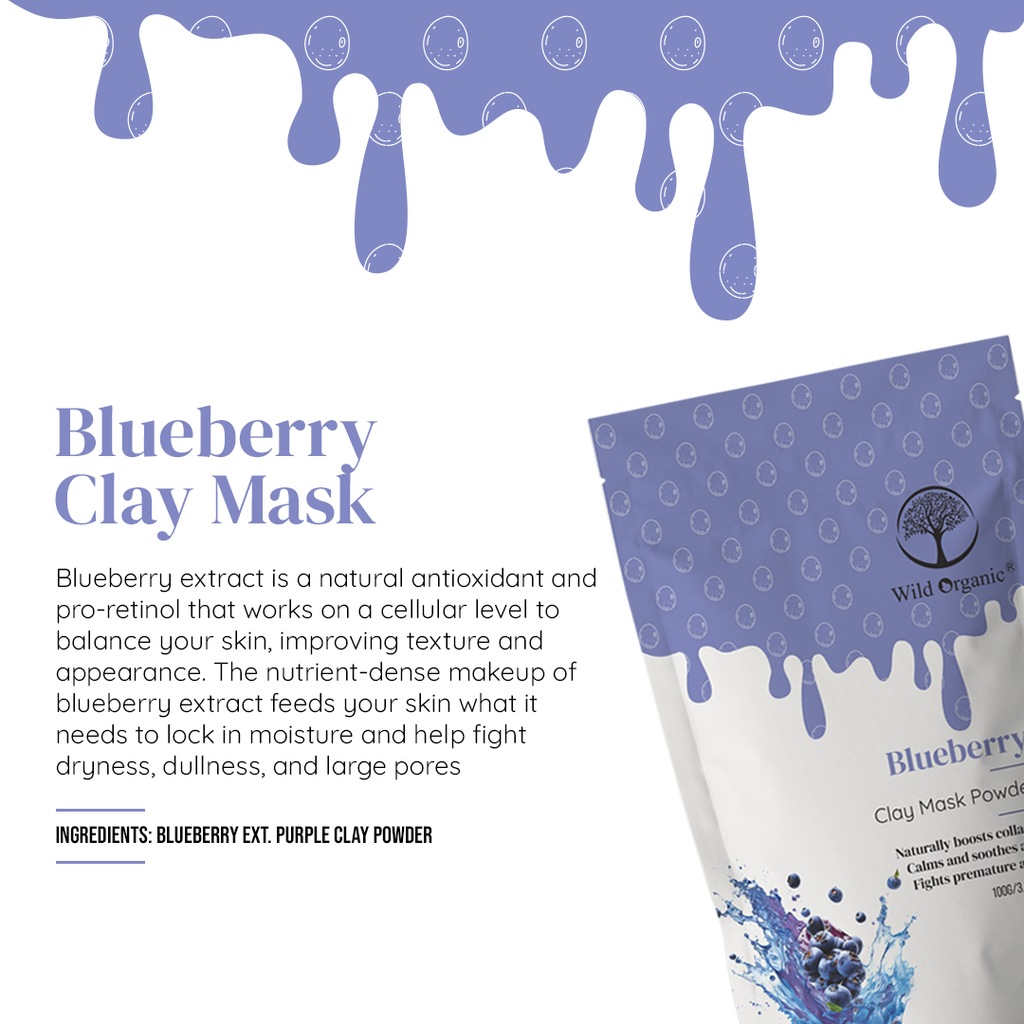 Blueberry Clay Mask Powder 100 Gm – Wildorganic ind